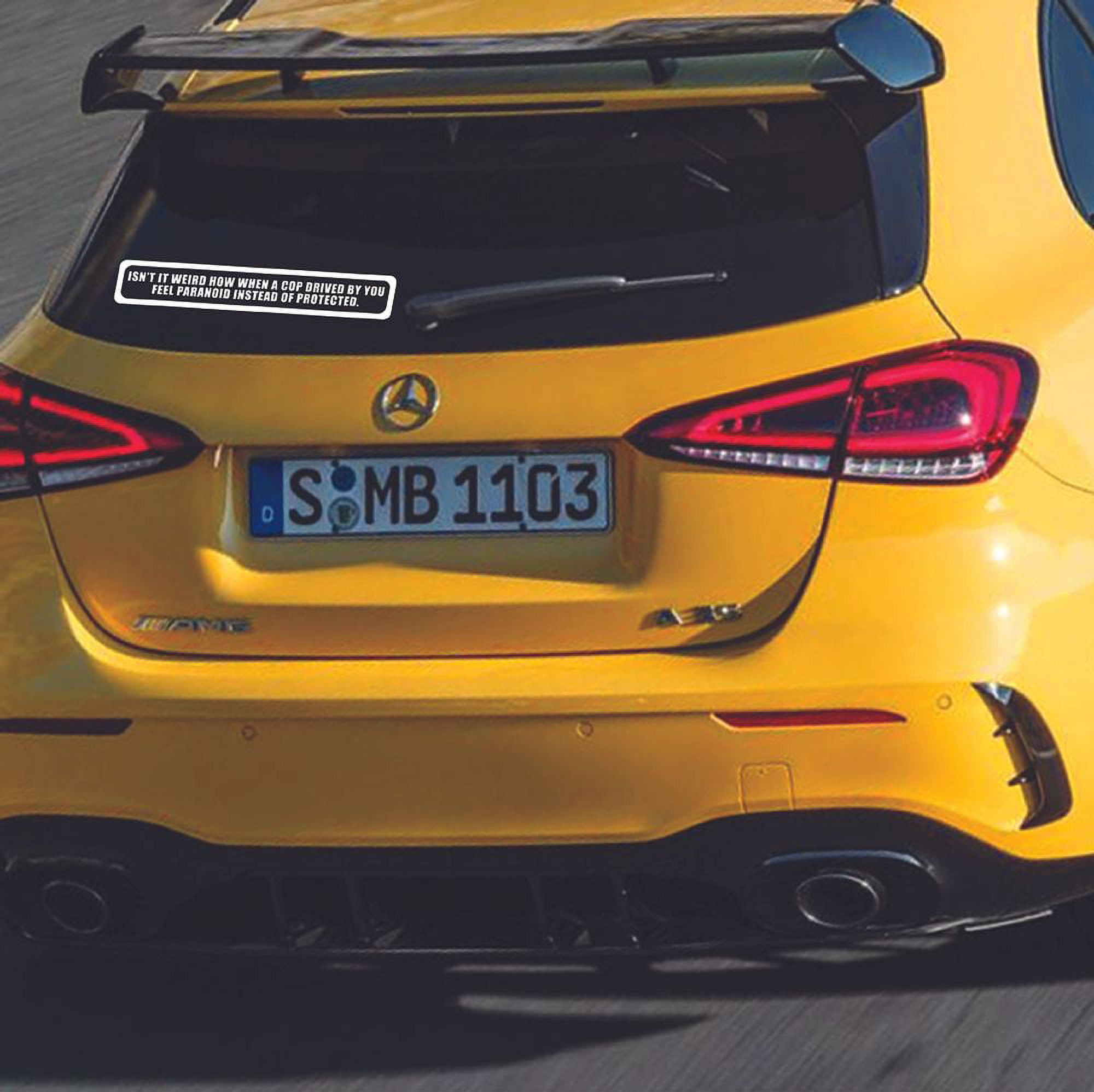 When A Cop Drived By Funny Quote Sticker Art Decor Car Decals for Girls ...