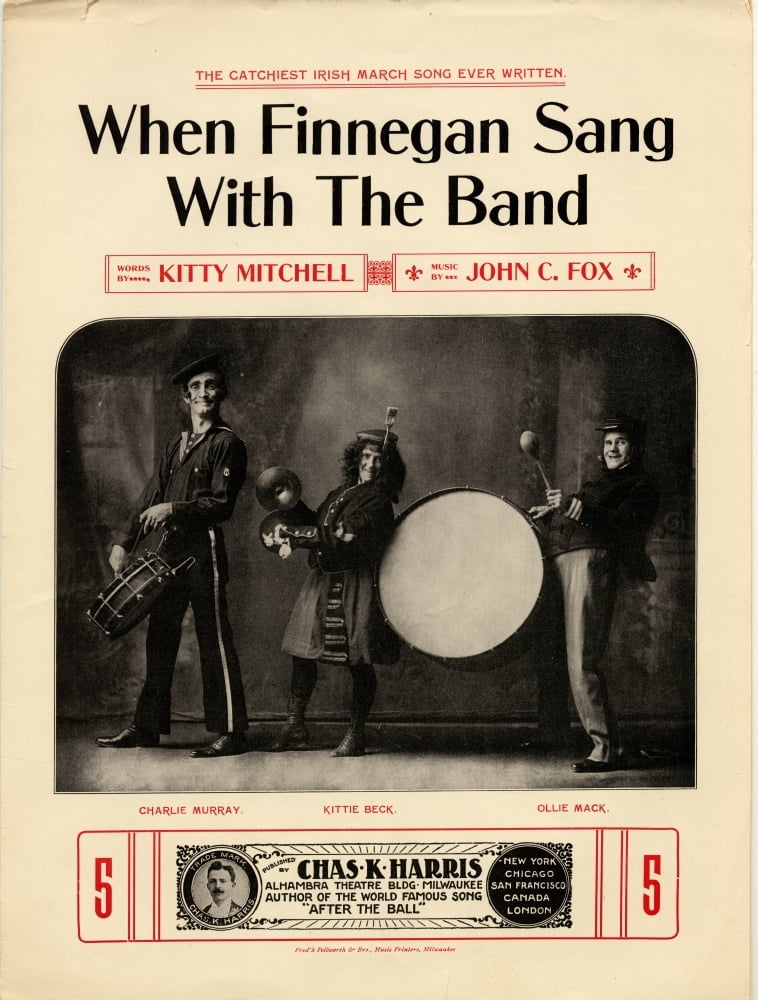 When Finnegan Sang with the Band Poster Print (18 x 24) - Walmart.com