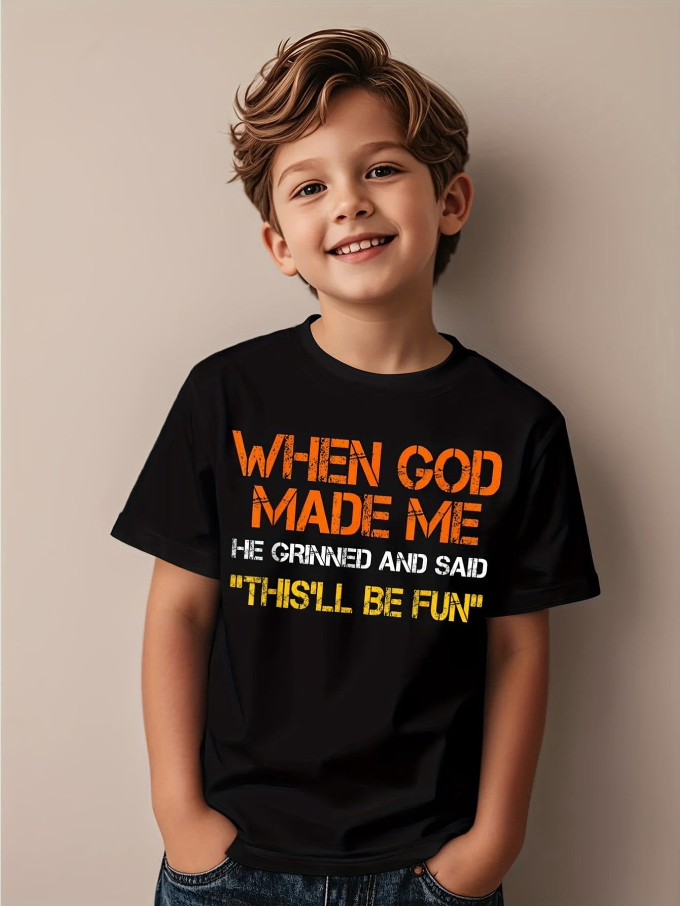 When God Made Me He Grinned and Said funny Sarcastic Saying Novelty ...