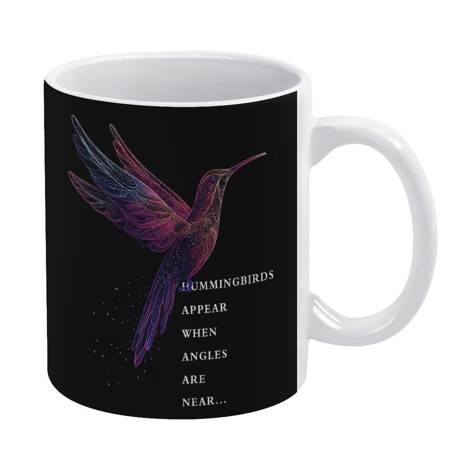 When Hummingbirds Appear Angels Are Near 11oz Coffee Mug with Handles ...