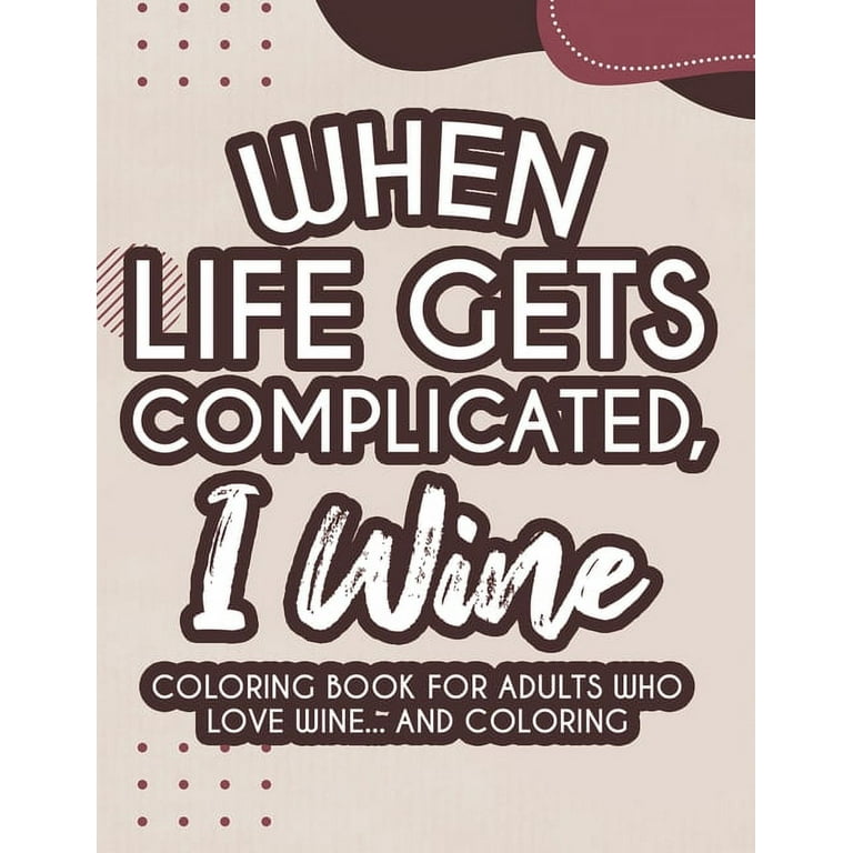 wine coloring book pages