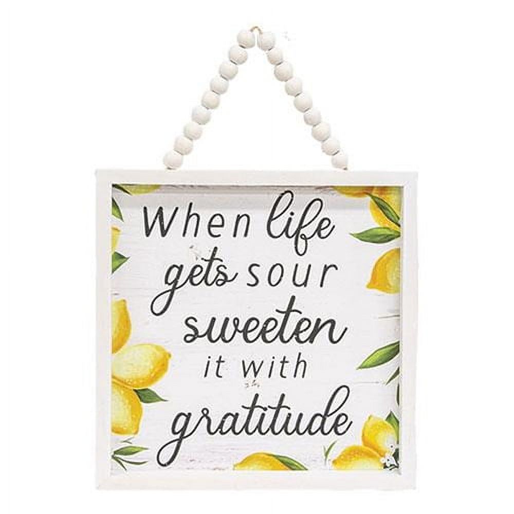 When Life Gets Sour Beaded Framed Sign - Walmart.com