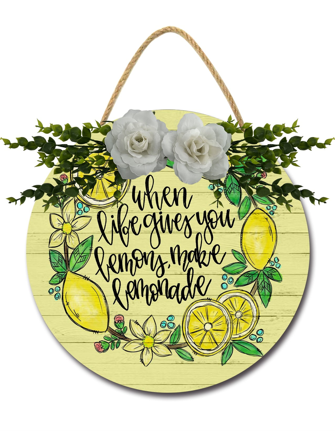 When Life Gives You Lemons Make Something Sweet Door Sign Home Decor ...