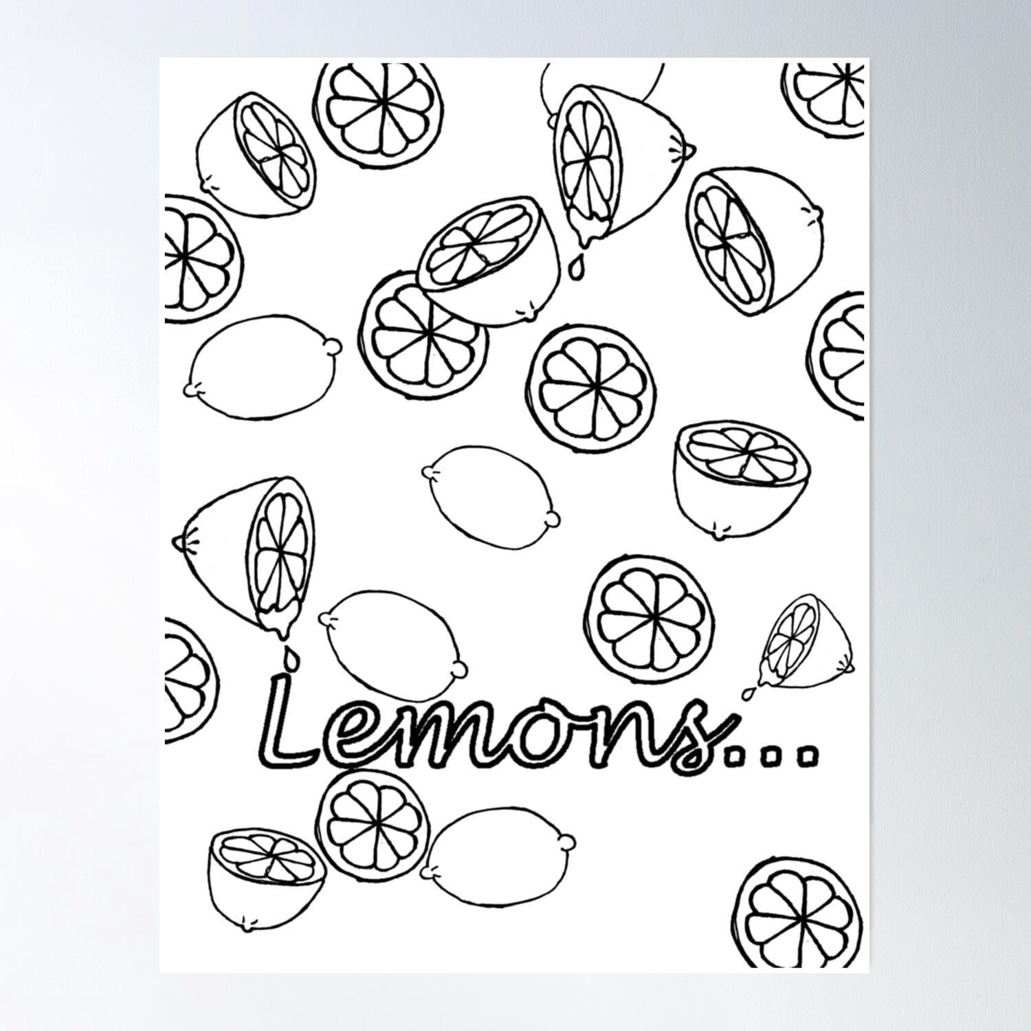When Life Gives You Lemons Poster Wall Art, Modern Wall Decor, 8x12 ...