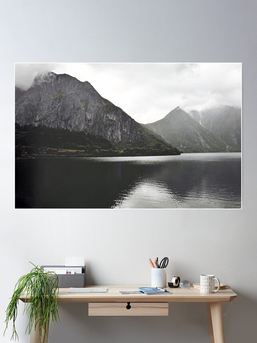 When Moutains Admire Themselves Poster Wall Art, Modern Wall Decor For ...