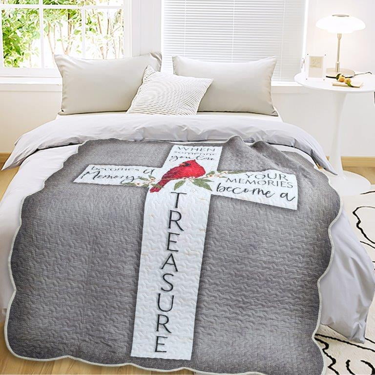 “When Someone You Love Becomes a Memory” 50" x 60" Quilted Throw ...