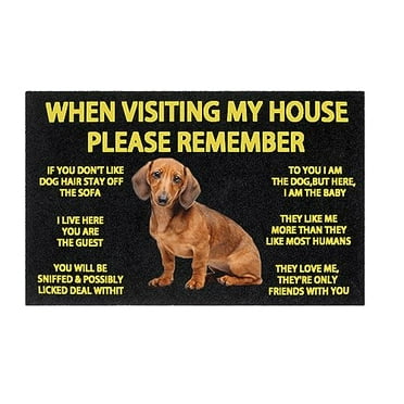 Door Mat Indoor Entrance Front Please Remember Australian Shepherd Dog ...