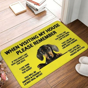 Door Mat Indoor Entrance Front Please Remember Australian Shepherd Dog ...