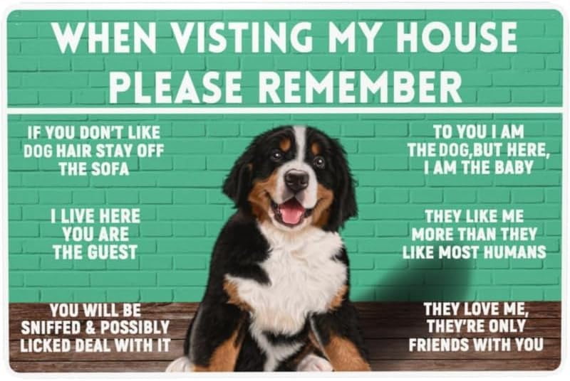 When Visiting My House Please Remember Shepherd Dog Rules Retro ...
