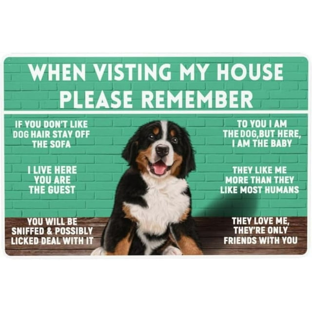 When Visiting My House Please Remember Shepherd Dog Rules Retro ...