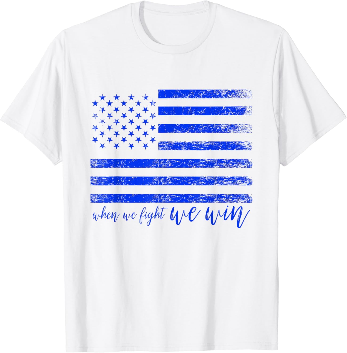 When We Fight We Win for President Vote Harris Walz 2024 T-Shirt ...