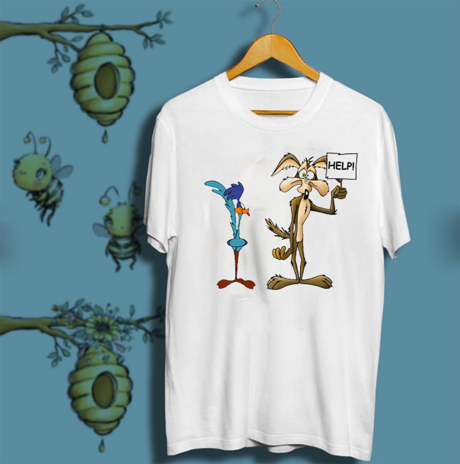 When Wile E. Coyote and Road Runner did make their first T Shirt S-4XL ...