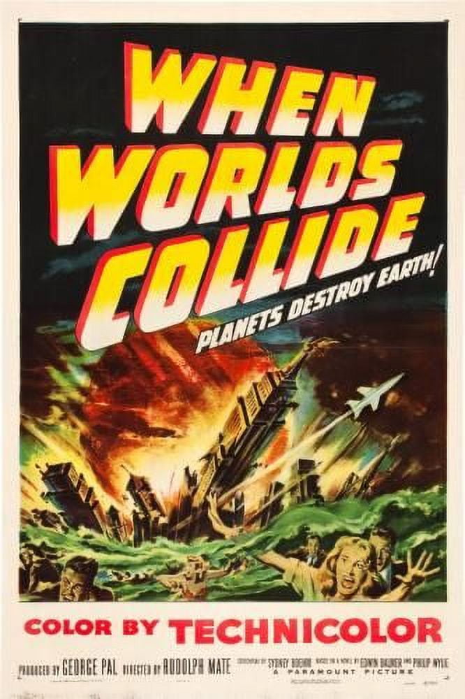 When Worlds Collide Movie poster Metal Sign 8inx 12in Metal Print 8x12 ...