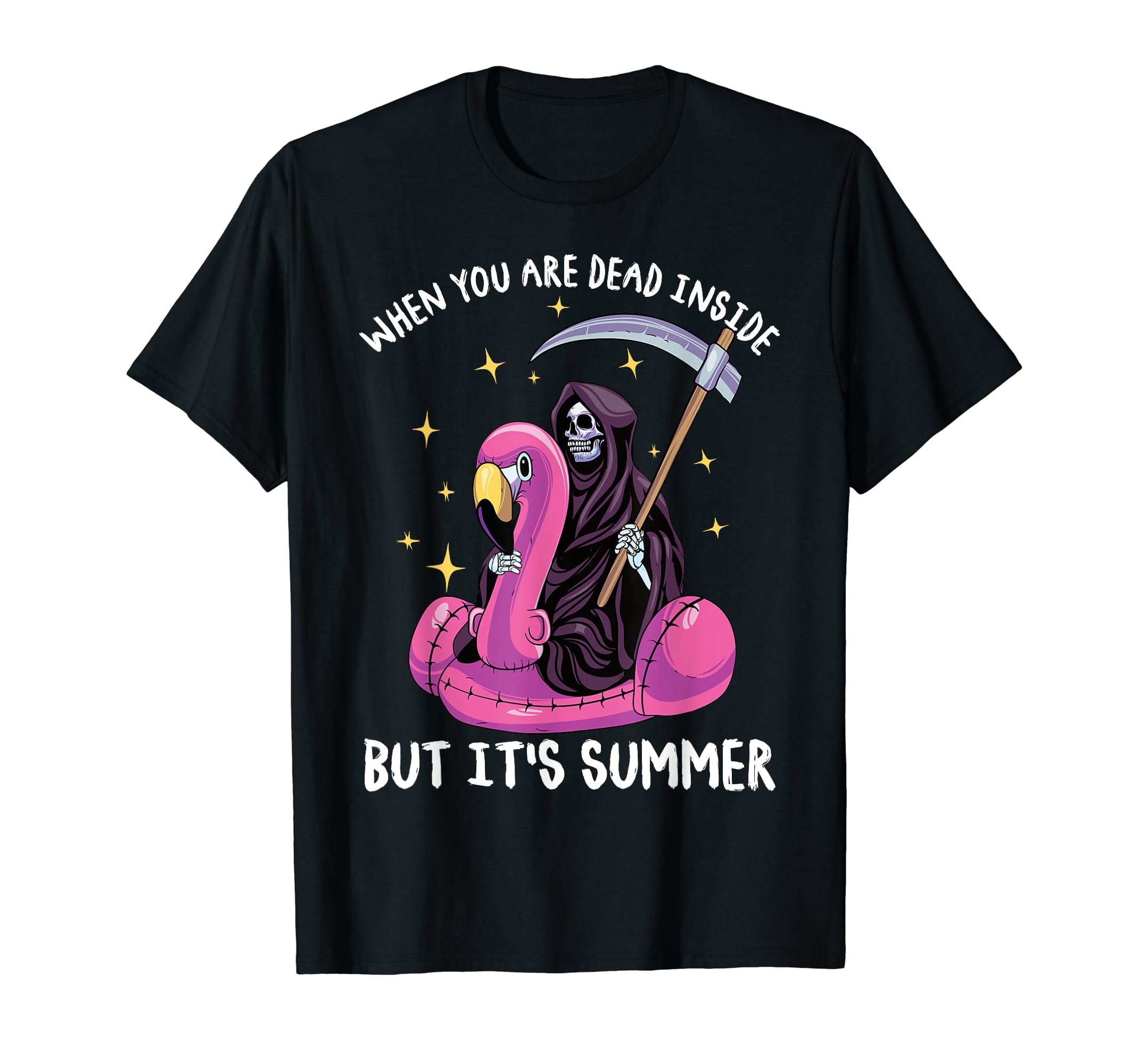 When You Are Dead Inside But It's Summer Grim Reaper T-Shirt - Walmart.com