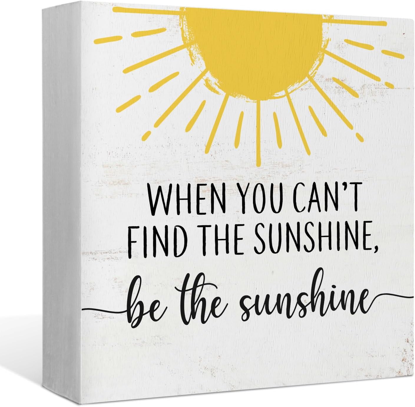 When You Can't Find the Sunshine Be the Sunshine Wood Box Sign Desk ...