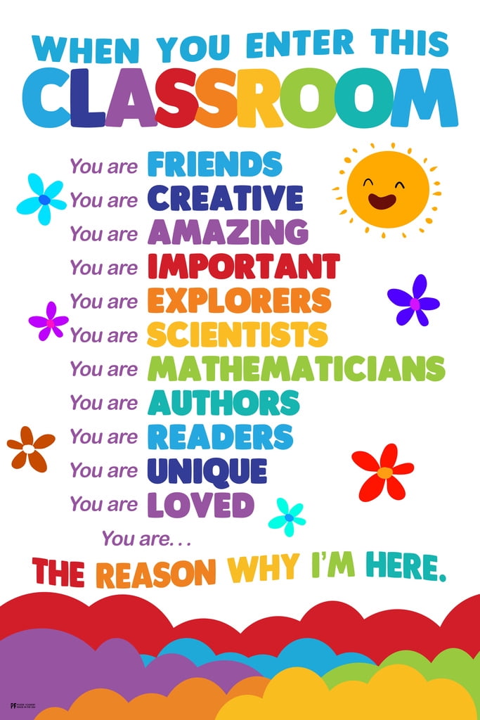 When You Enter This Classroom Educational Rules School Rainbow ...