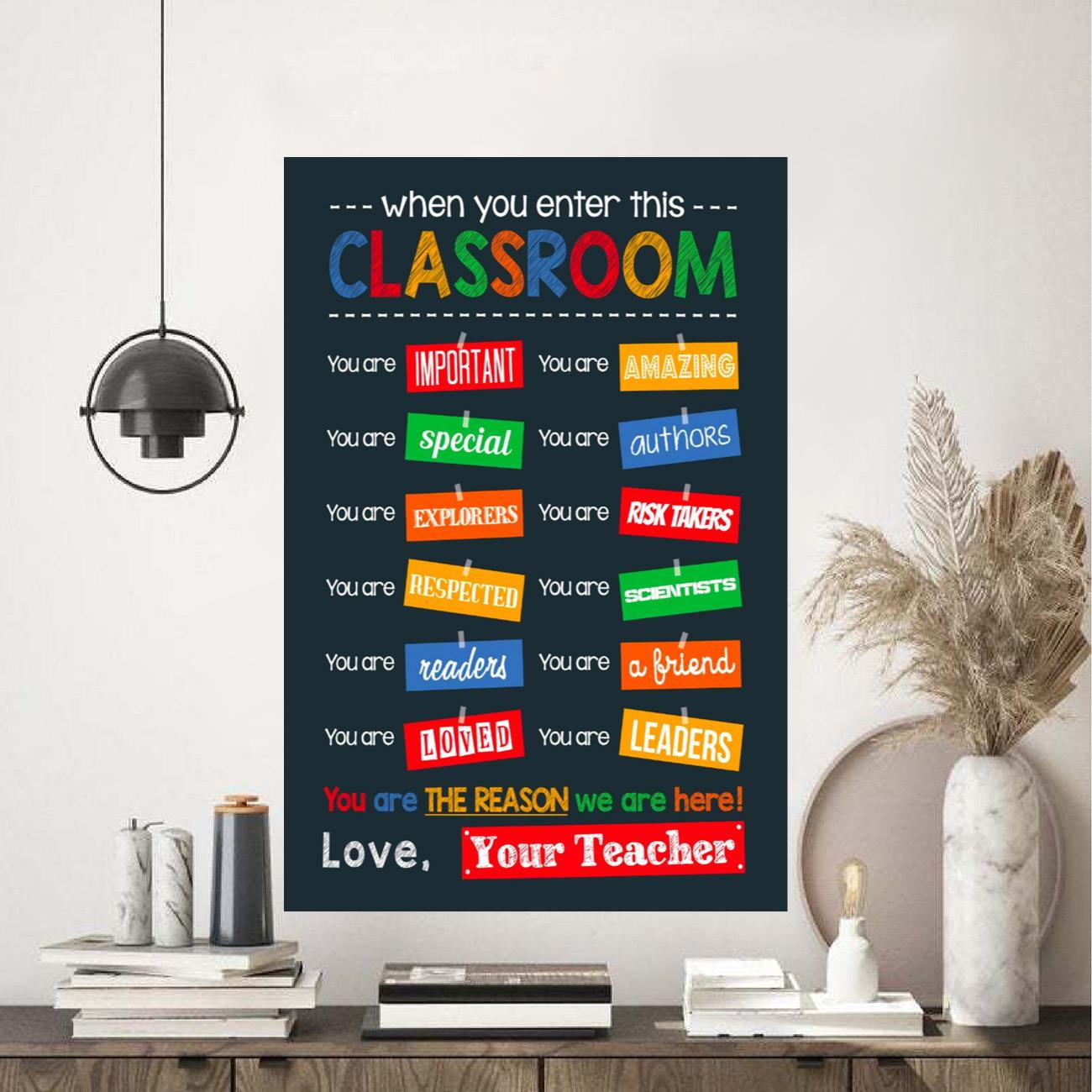 When You Enter This Classroom Teacher Poster 11 x 17 Inch Poster ...
