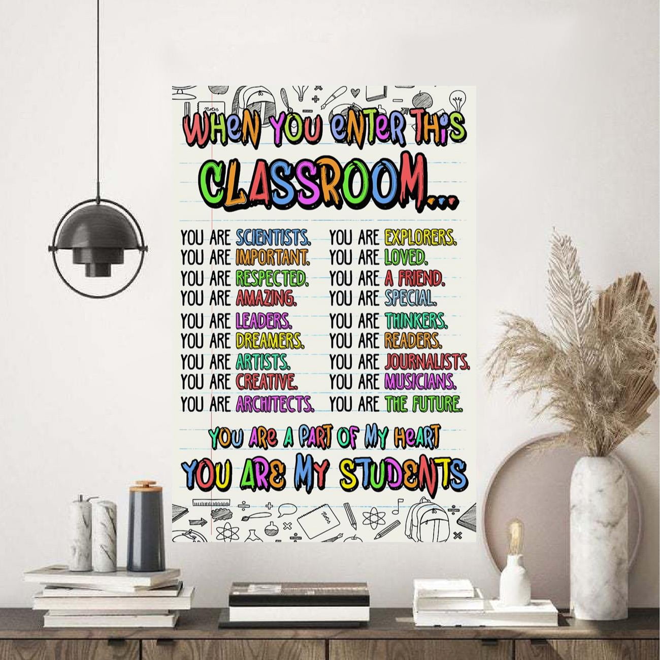 When You Enter This Classroom You Are My Students Poster 24 x 36 Inch ...