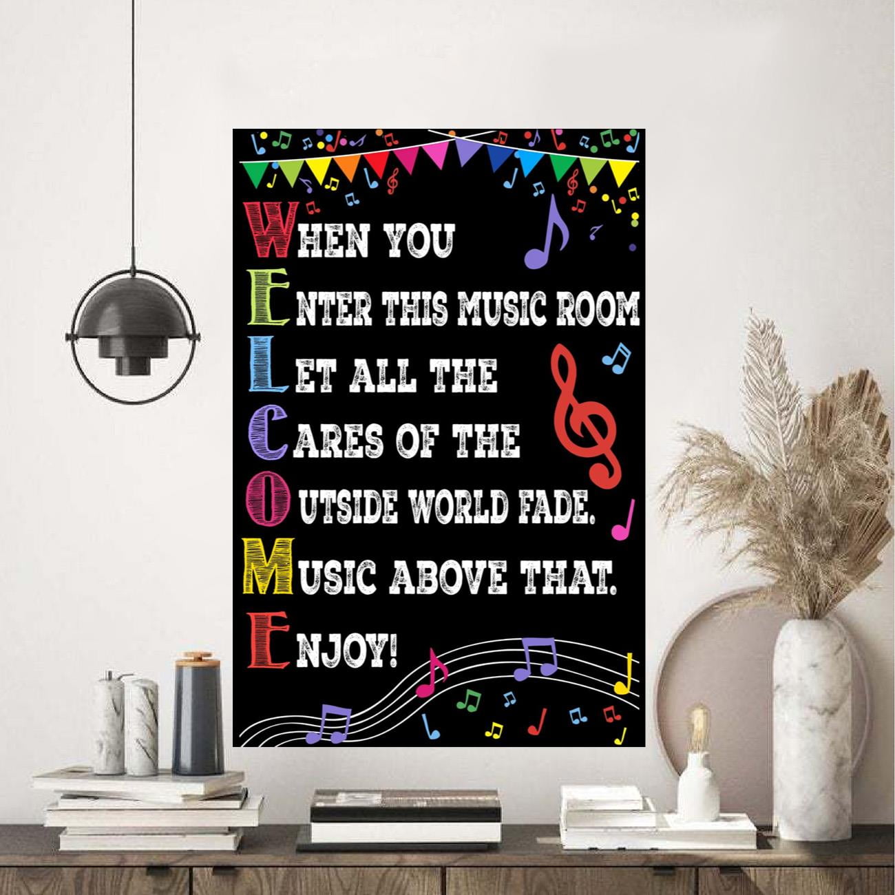 When You Enter This Music Room Poster 24 x 36 Inch Poster - Walmart.com