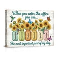 When You Enter This Office Sunflower Mason Jars Uplifting Modern For ...