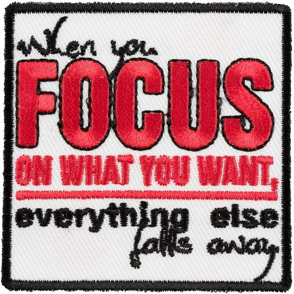 When You Focus Everything Falls Patch, Uplifting Patches - Walmart.com