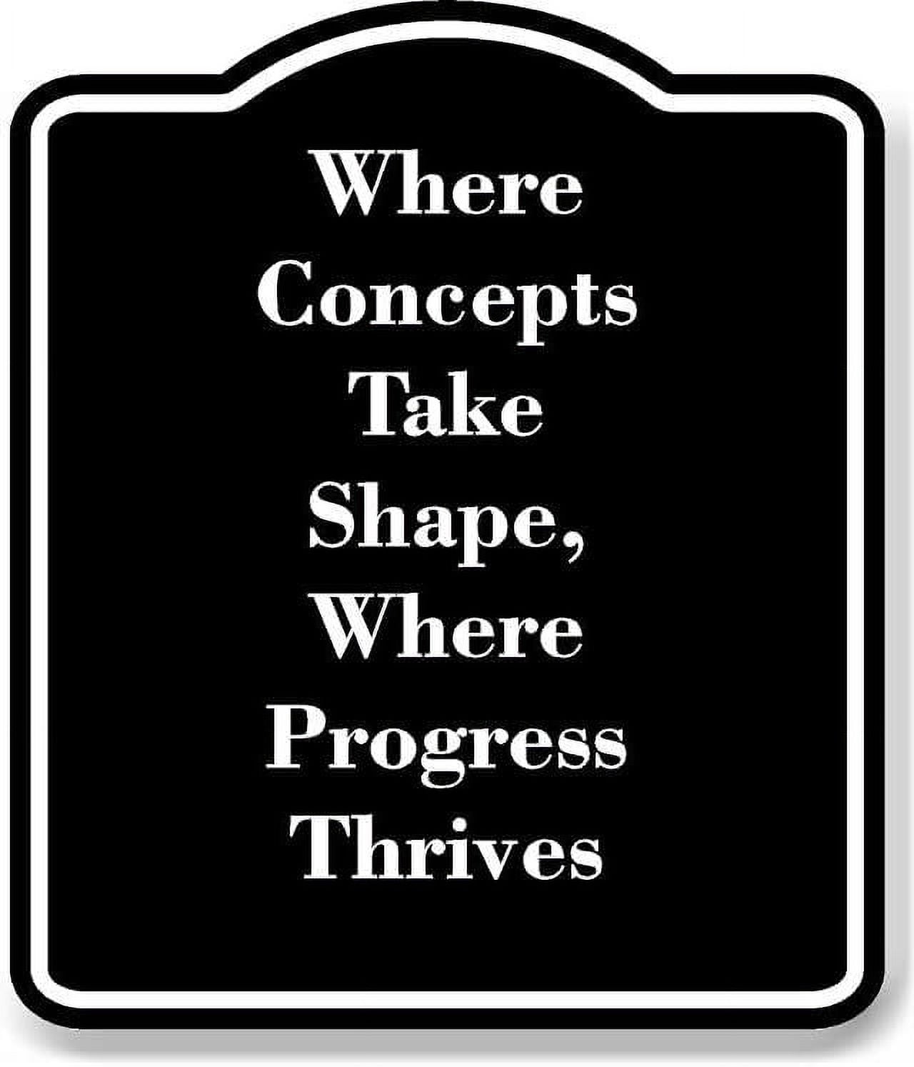 Where Concepts Take Shape Where Progress Thrives BLACK Aluminium ...