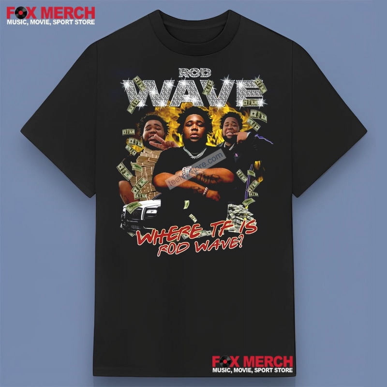 Where The Fck is Rod Wave Rap Music T-Shirts - Walmart.com