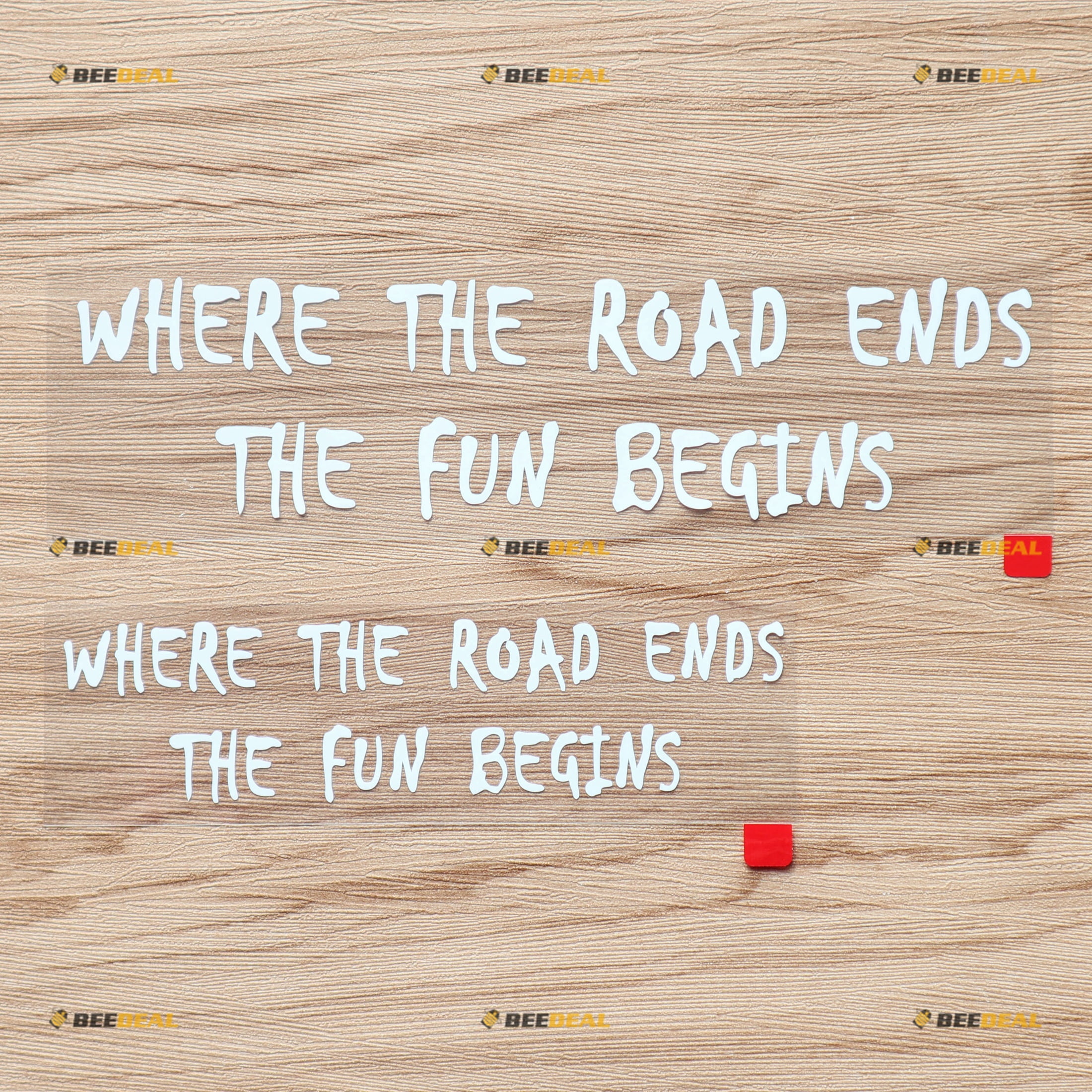 Where The Road Ends The Fun Begins 4X4 Off Road 4WD Car Truck Decal ...