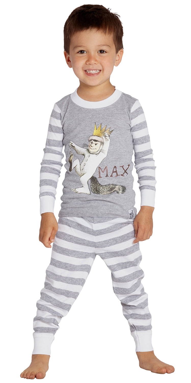 Where The Wild Things Are Boys Toddler Max Cotton Pajama Set - Walmart.com