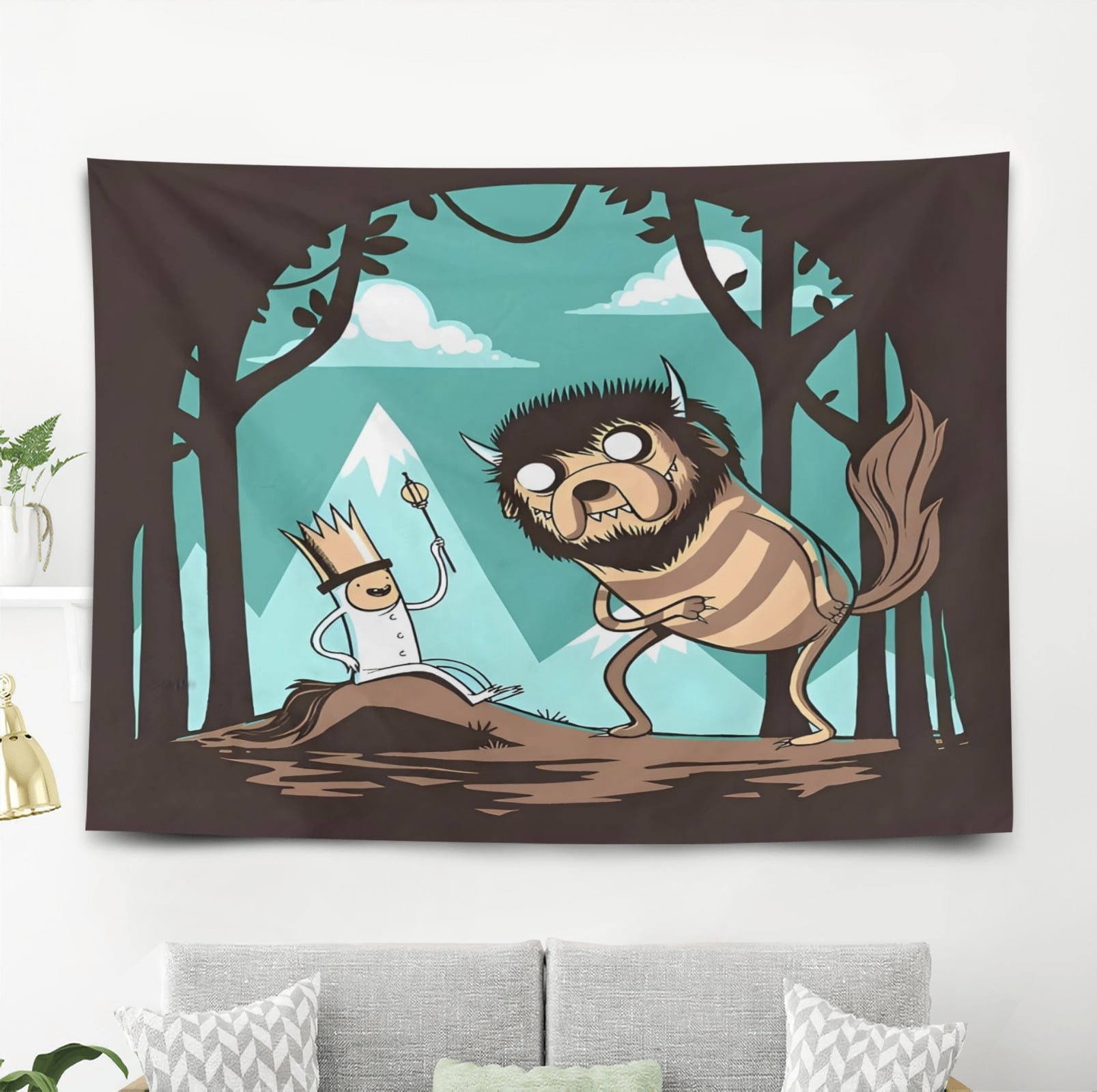 Where The Wild Things Are Pattern Wall Hanging 50*60 Inches High ...