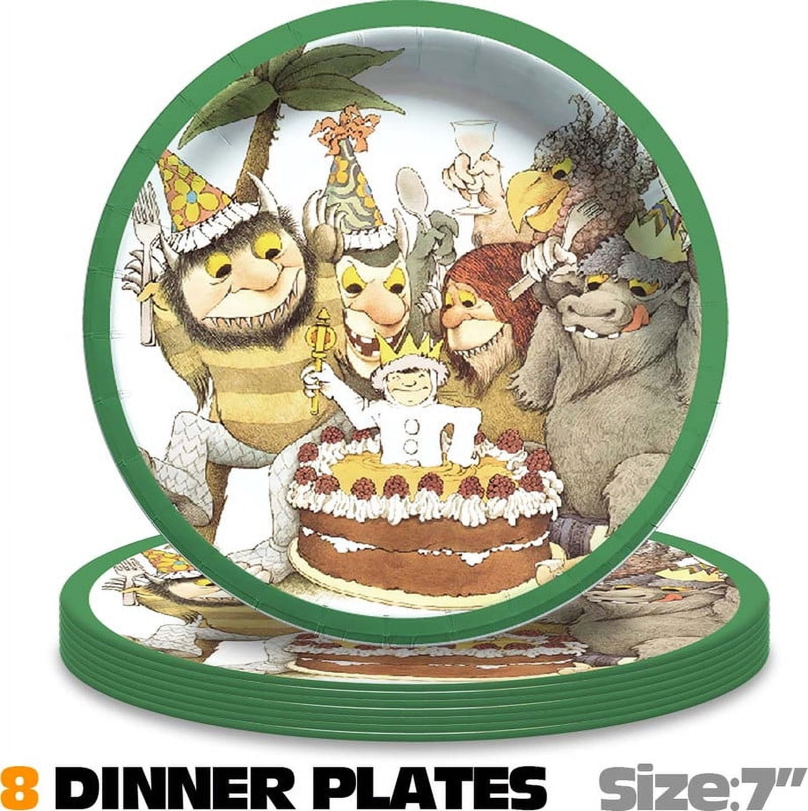 Where The Wild Things are Paper Plates Party Supplies Birthday ...