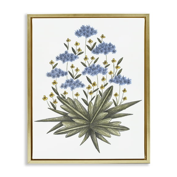 Where Wild Flowers Bloom Gold Framed Floater Canvas Wall Art, design by ...