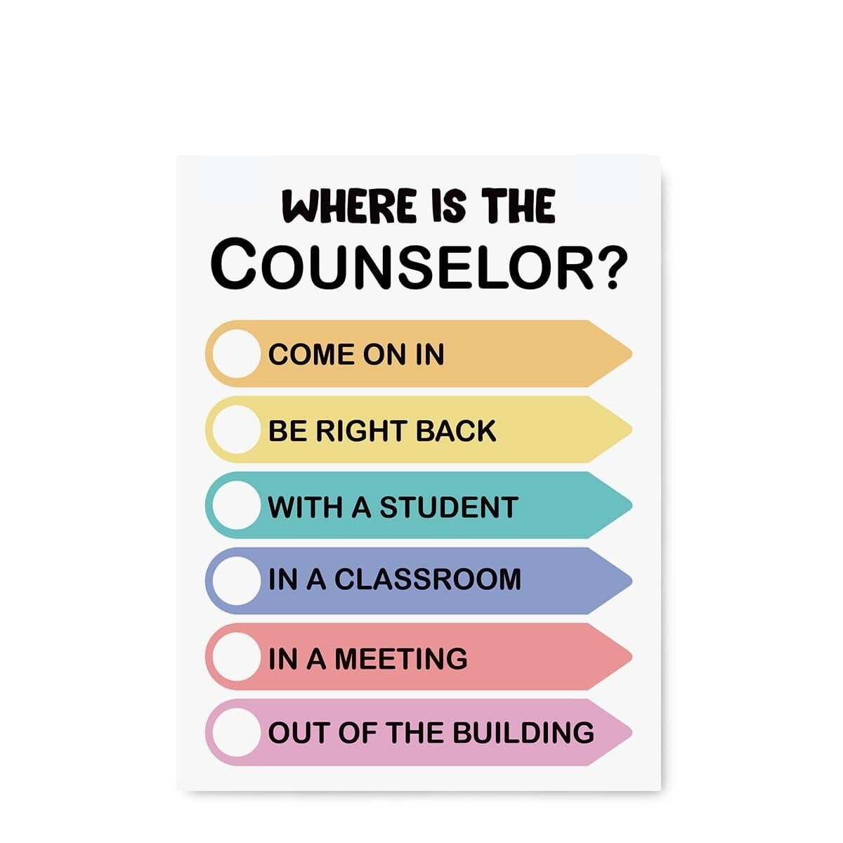 Where is the Counselor Door Decor Sign Poster, Therapy Room Decorations ...