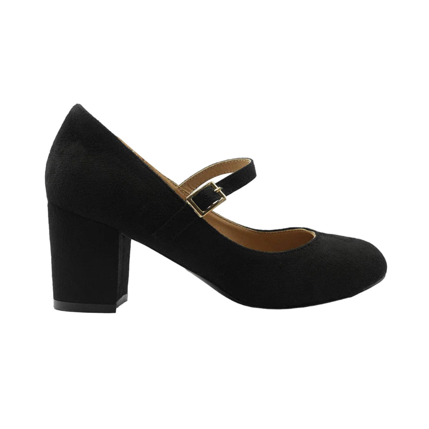 Where 's That From Womens Araceli Extra Extra Wide Block Heel Mary ...