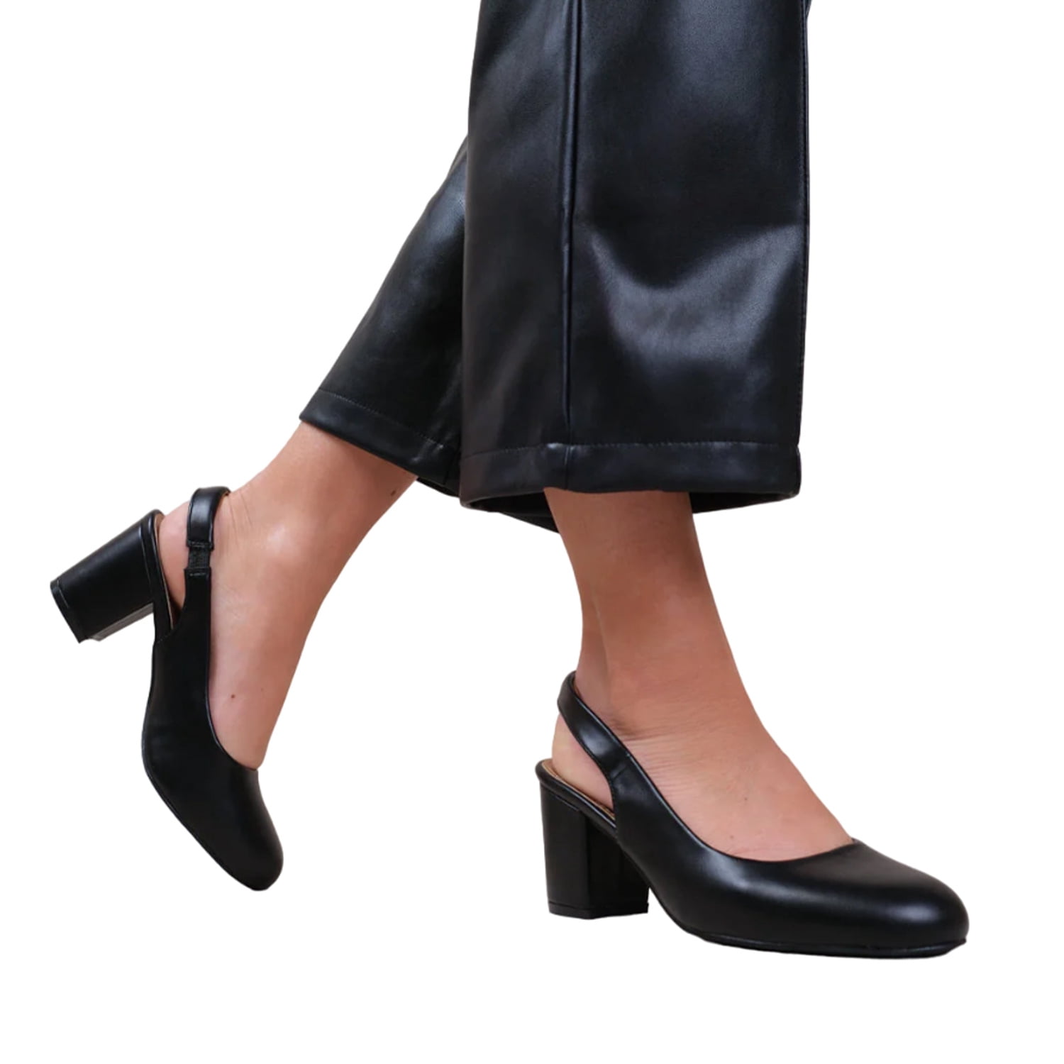 Where 's That From Womens Edith Sling Back Block Heel Shoes - Walmart.com