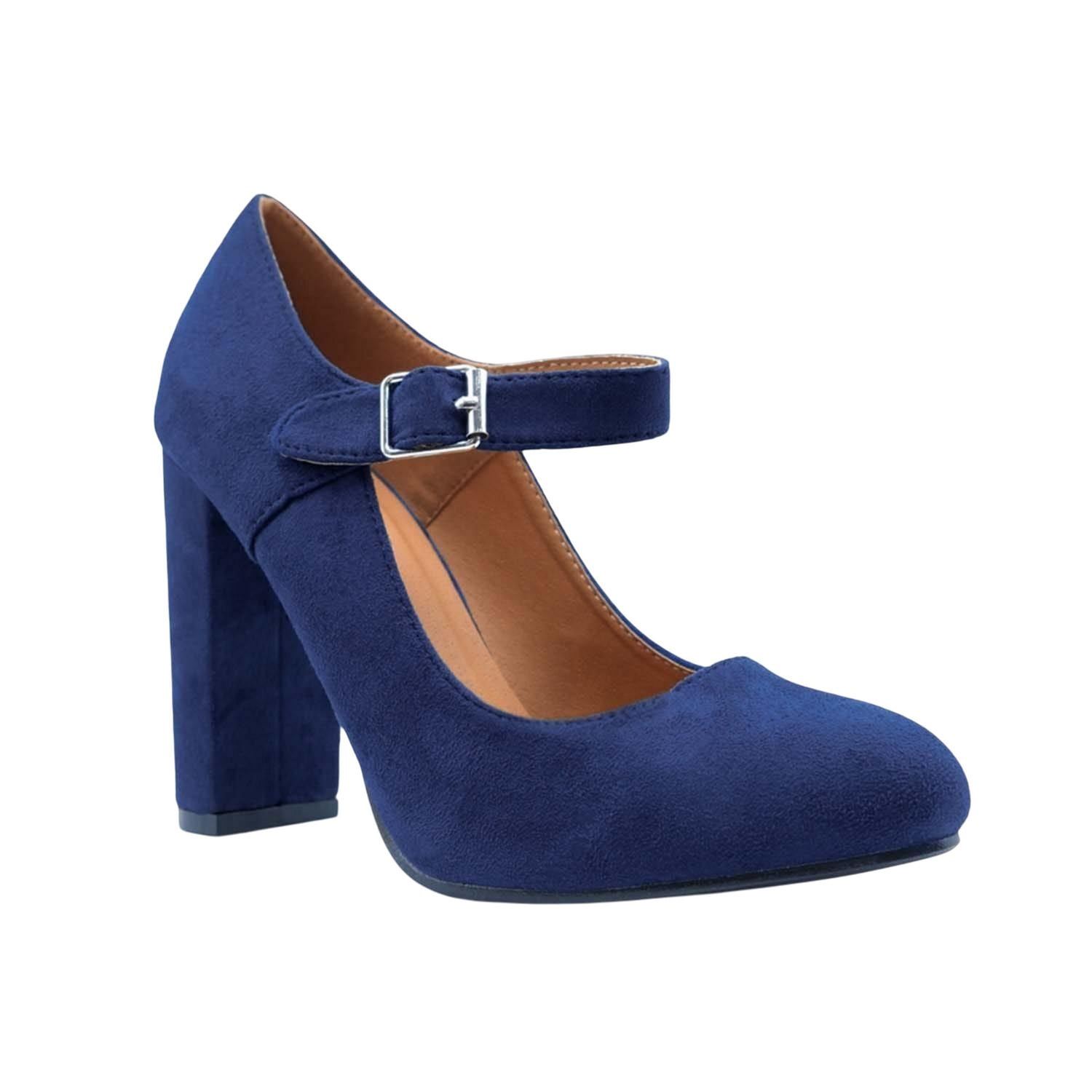 Where 's That From Womens High Block Heel Pumps - Walmart.com