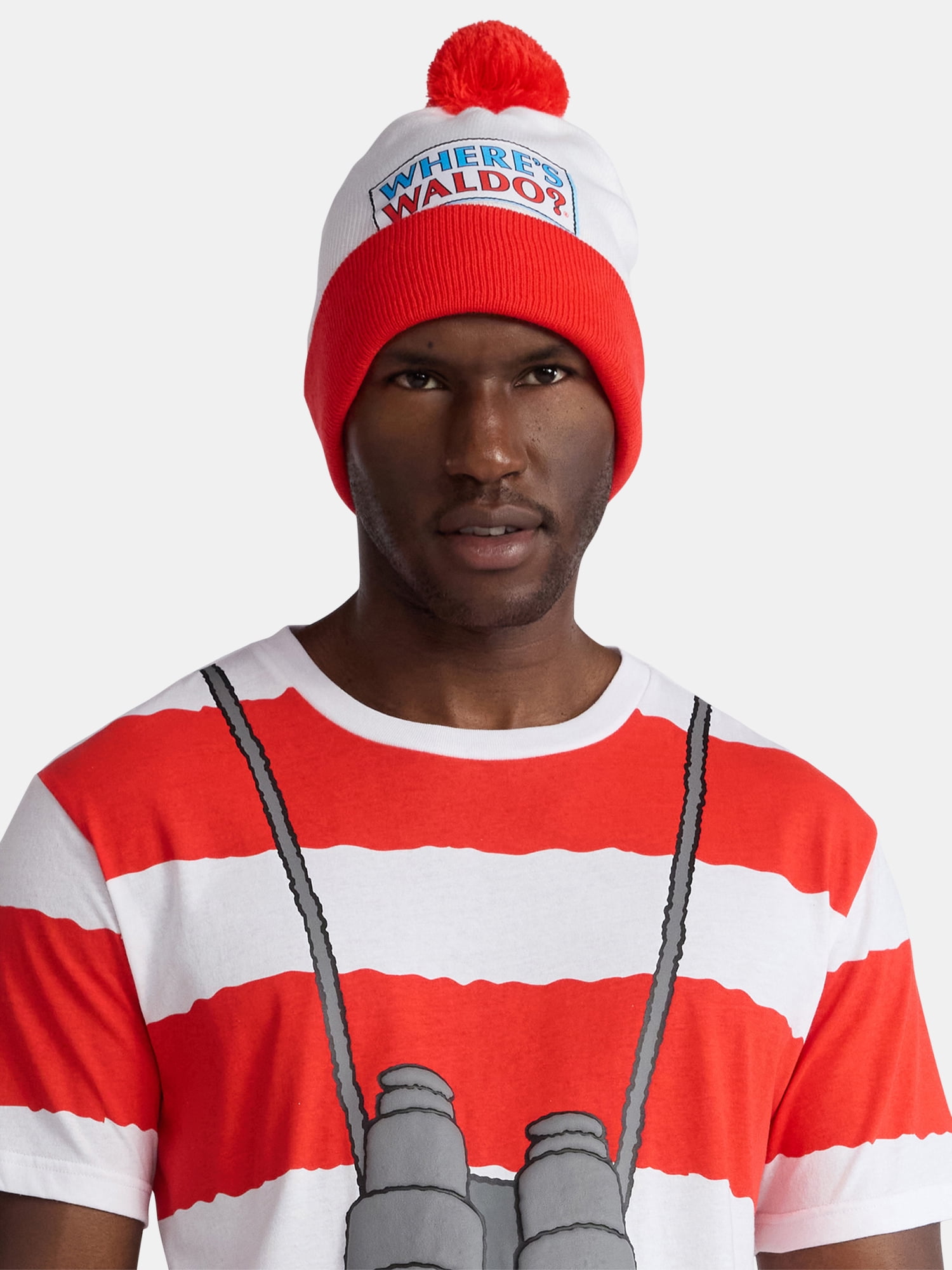 Where's Waldo, Men's & Big Men's Graphic Halloween Cosplay T-Shirt and ...