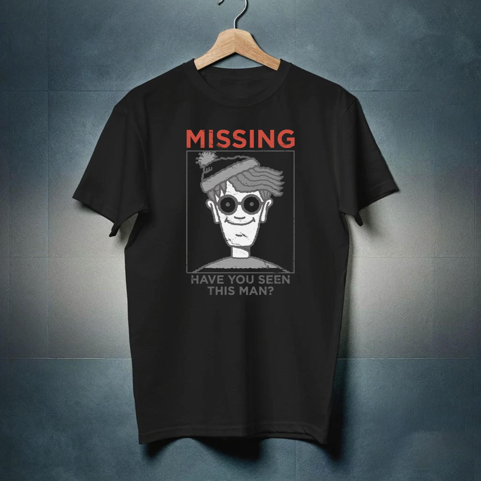 Where's Waldo Missing T Shirt Mens Licensed Cartoon Merchandise White ...