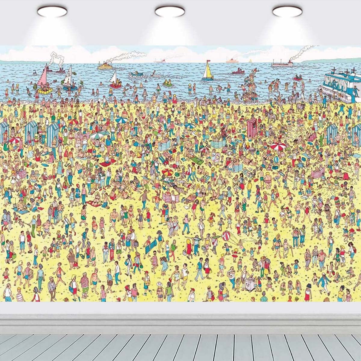 Where's Waldo school Backdrop Background Banner Birthday Party Supplies ...