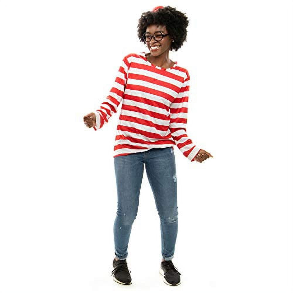 Where's Wally Halloween Costume - Women's Cosplay Outfit (Large ...