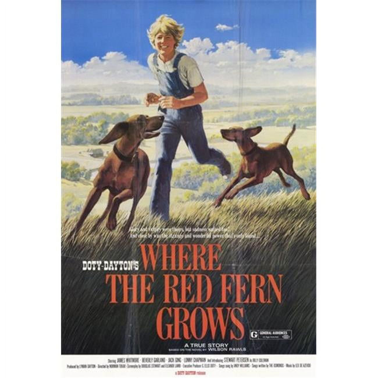 Where the Red Fern Grows Movie Poster (11 x 17) - Walmart.com