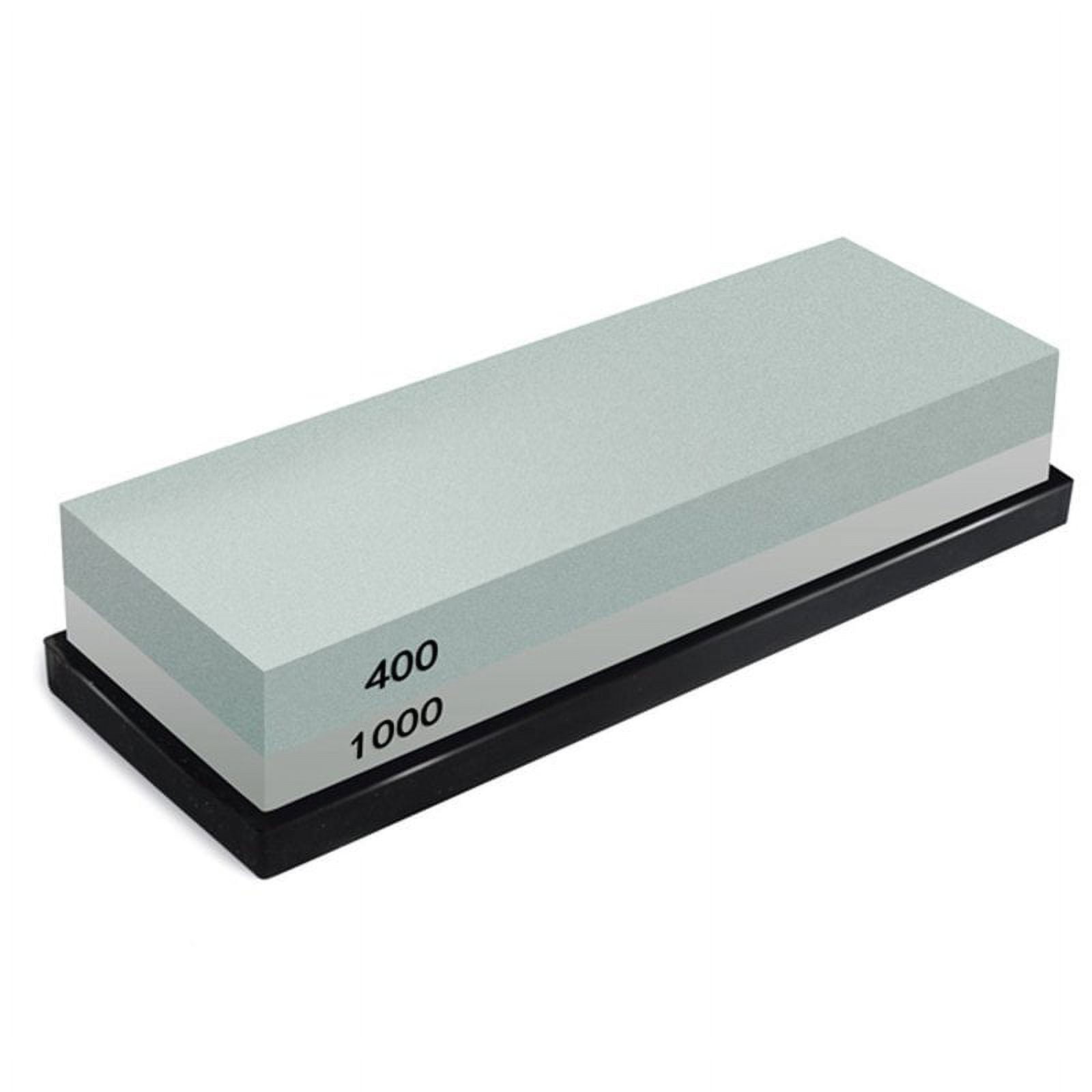 Whetstone, 2-IN-1 Sharpening Stone 400/1000 Grit Waterstones, Knife ...