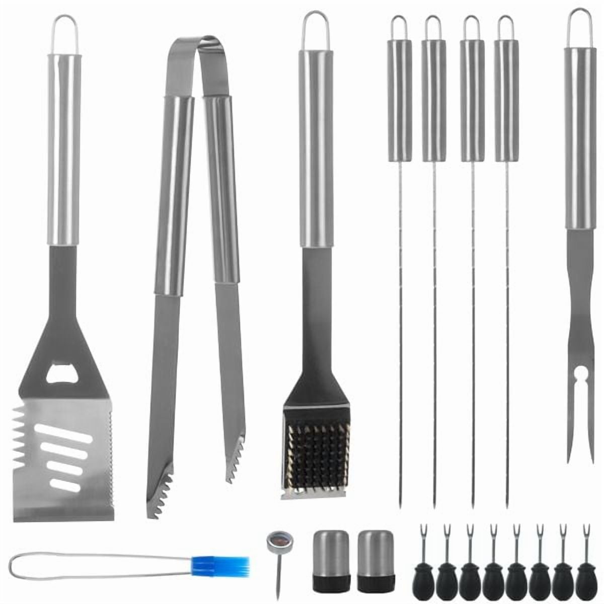 Whetstone Stainless Steel BBQ Grilling Tool Set with Case - 21 Pieces ...