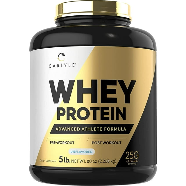 Whey Protein 5lbs | Unflavored | 25G Protein | Vegetarian Powder | by ...