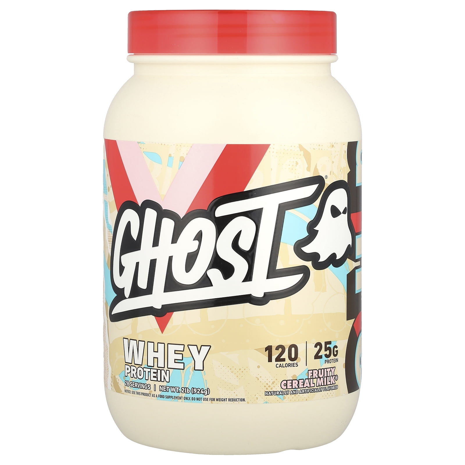 Ghost Whey Protein, Fruity Cereal Milk®, 2lb (924 g) - Walmart.com