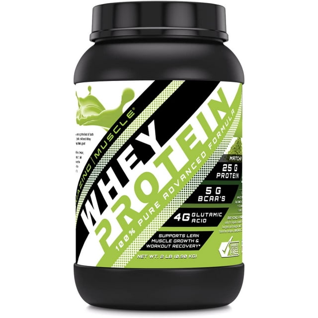 Amazing Muscle - Whey Protein, Matcha Flavor Powder (Isolate ...
