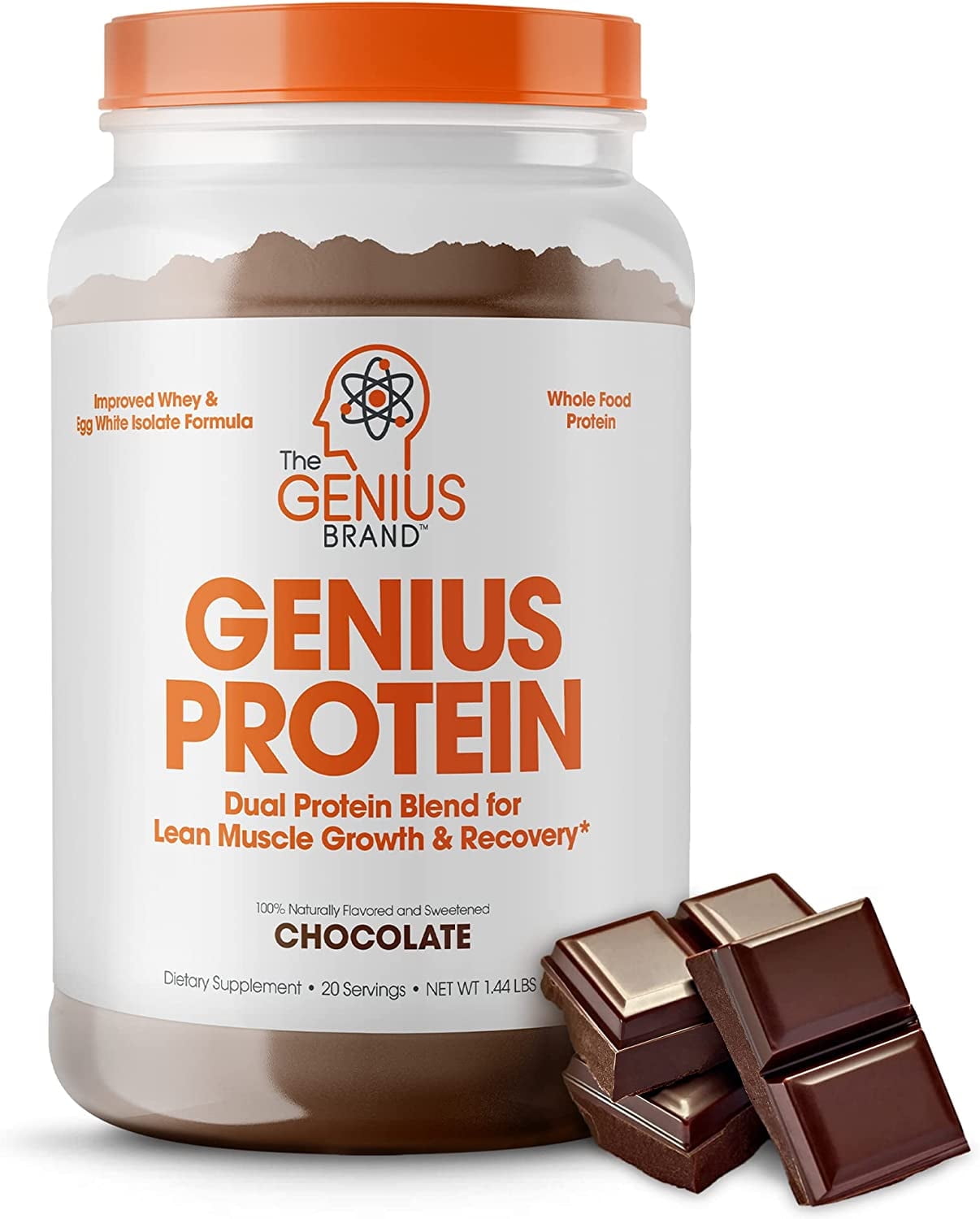 Genius Brand Advanced Whey Protein Powder - Lean Muscle Builder ...