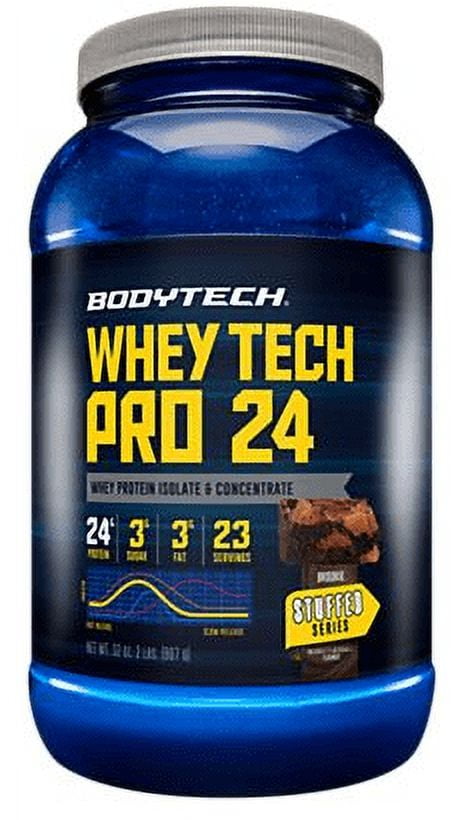 Whey Tech Pro 24 - Whey Protein Isolate & Concentrate Powder - Brookie ...