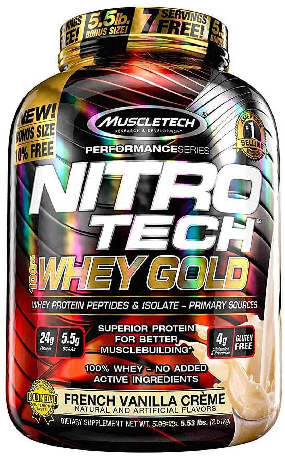 MuscleTech Nitro-Tech Whey Gold Vanilla Protein Dominican Republic | Ubuy