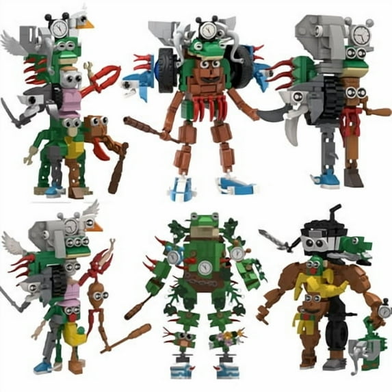 WhiCraftToy Fusion Monster Tralalero Building Bricks – Creative Toy Set ...